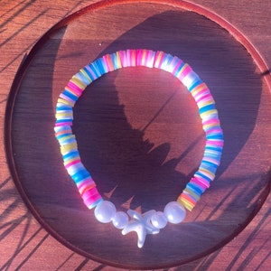 Sea Creature Preppy Clay Bead Bracelet - Etsy