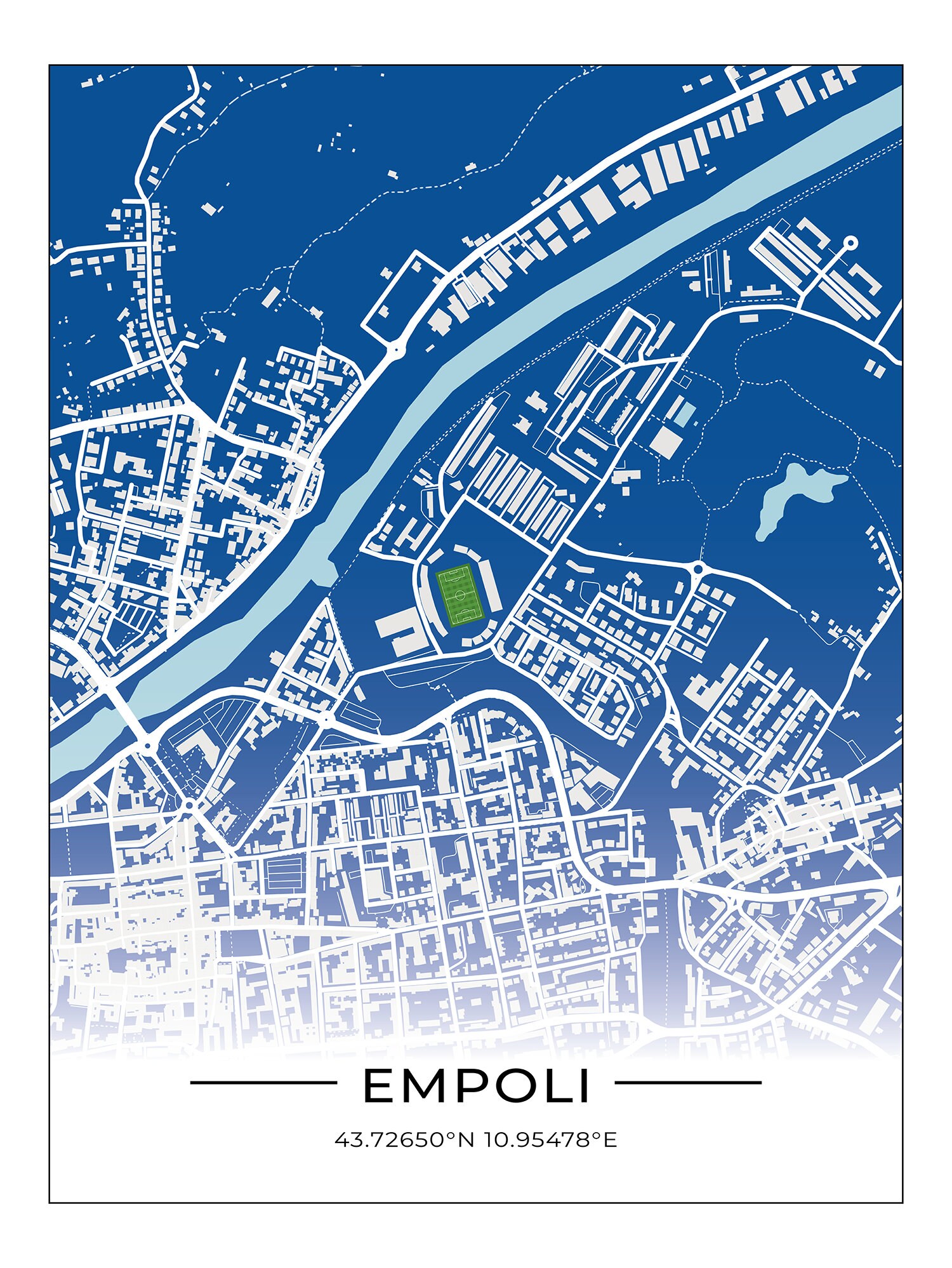 Mapa del estadio Empoli - Etsy México