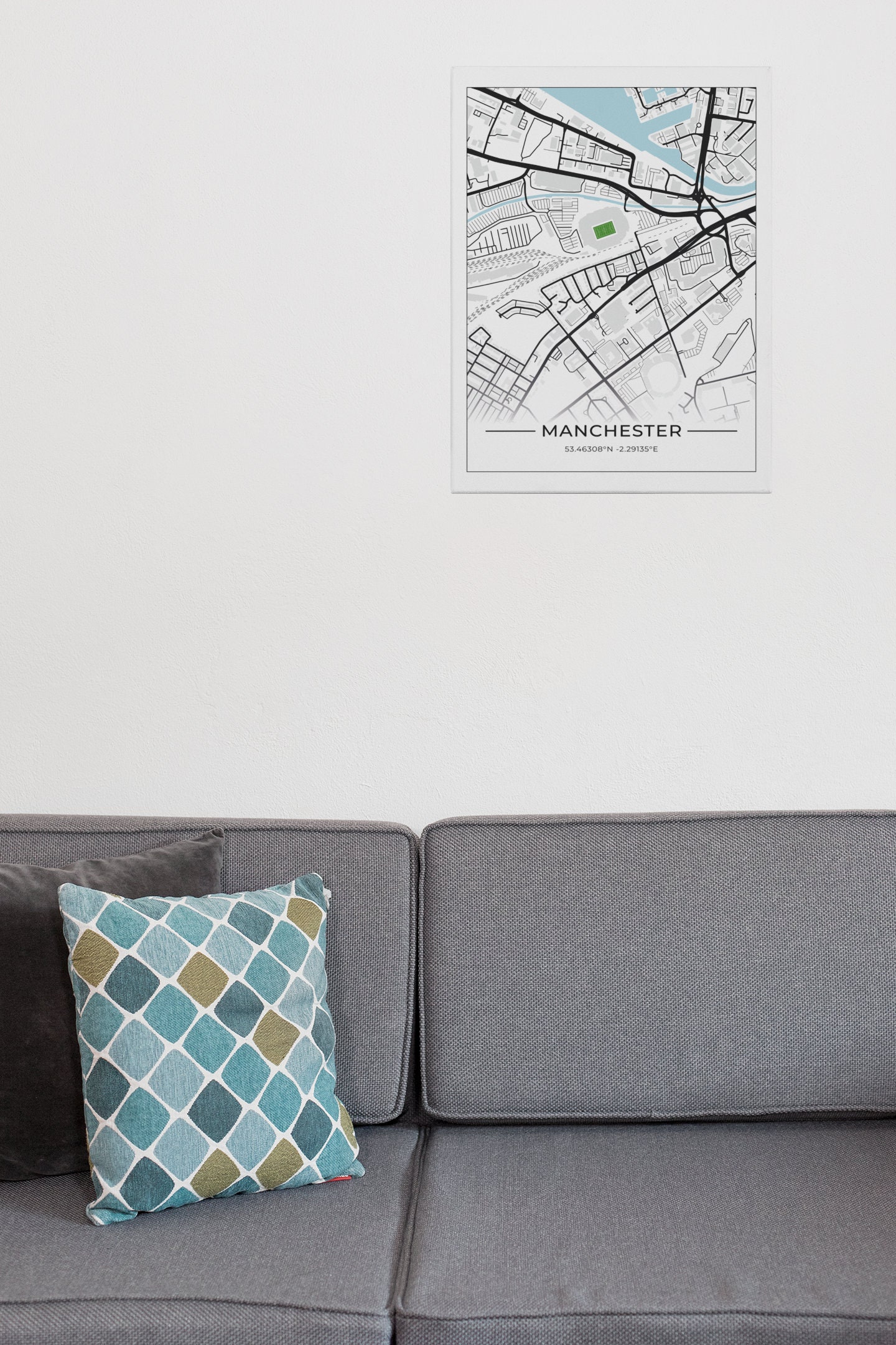Stadium Map Manchester Old Trafford - Etsy