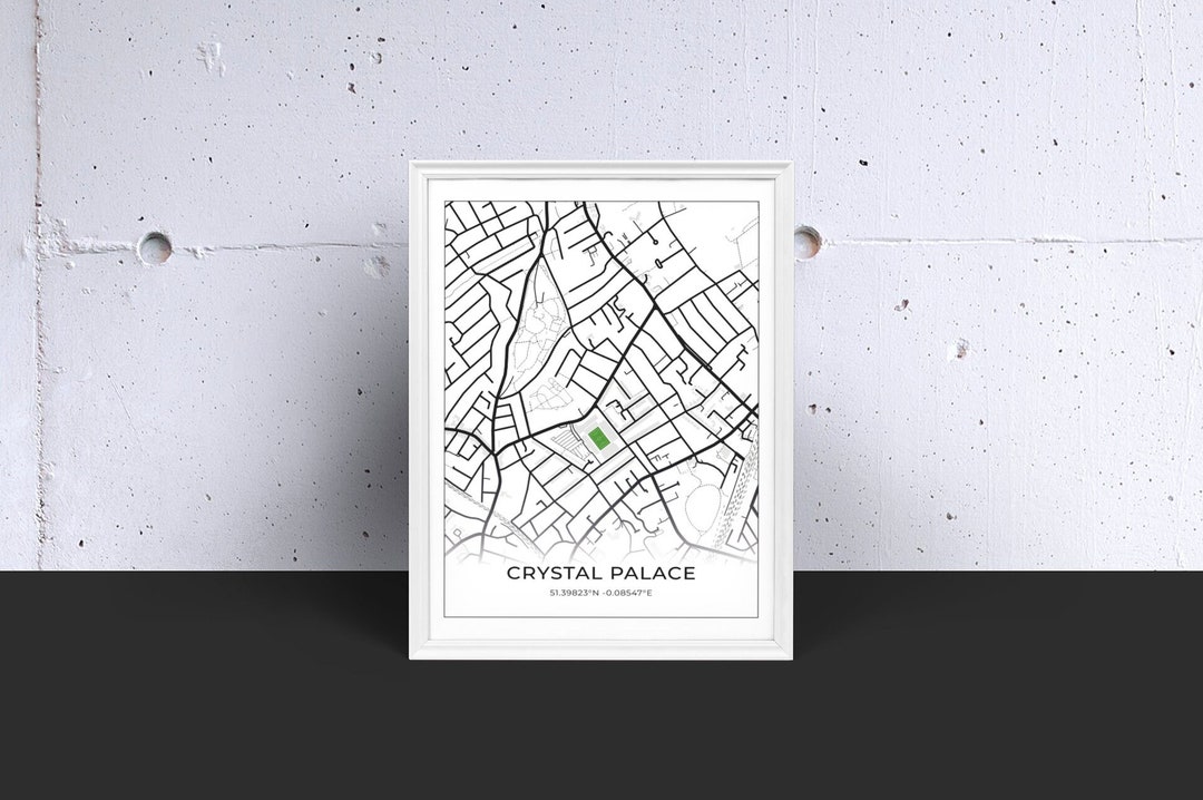 Stadium Map London - Selhurst Park Stadium - Etsy