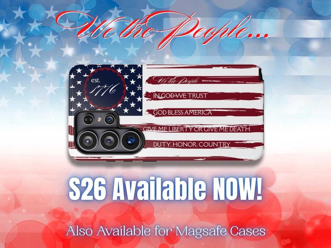 1776 American Flag Cell Phone Case for Samsung Galaxy S26 S25 S24 S23 ...