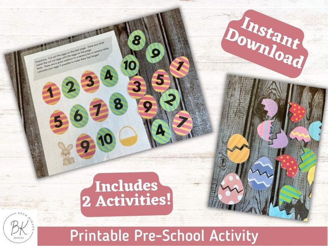 Easter Preschool Printable, Easter Printable for Kids, Easter Preschool ...