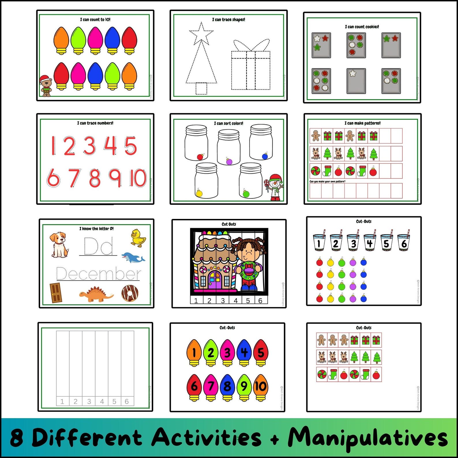 Toddler Busy Book Printable, Preschool Pre-k Kindergarten Learning ...