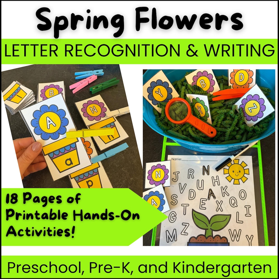 Uppercase and Lowercase Alphabet Matching Activity, Preschool Letter ...