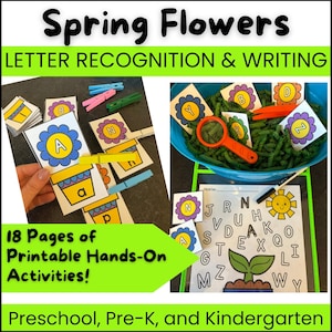 Uppercase and Lowercase Alphabet Matching Activity, Preschool Letter ...