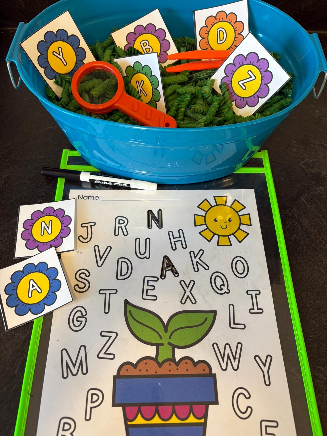 Uppercase and Lowercase Alphabet Matching Activity, Preschool Letter ...