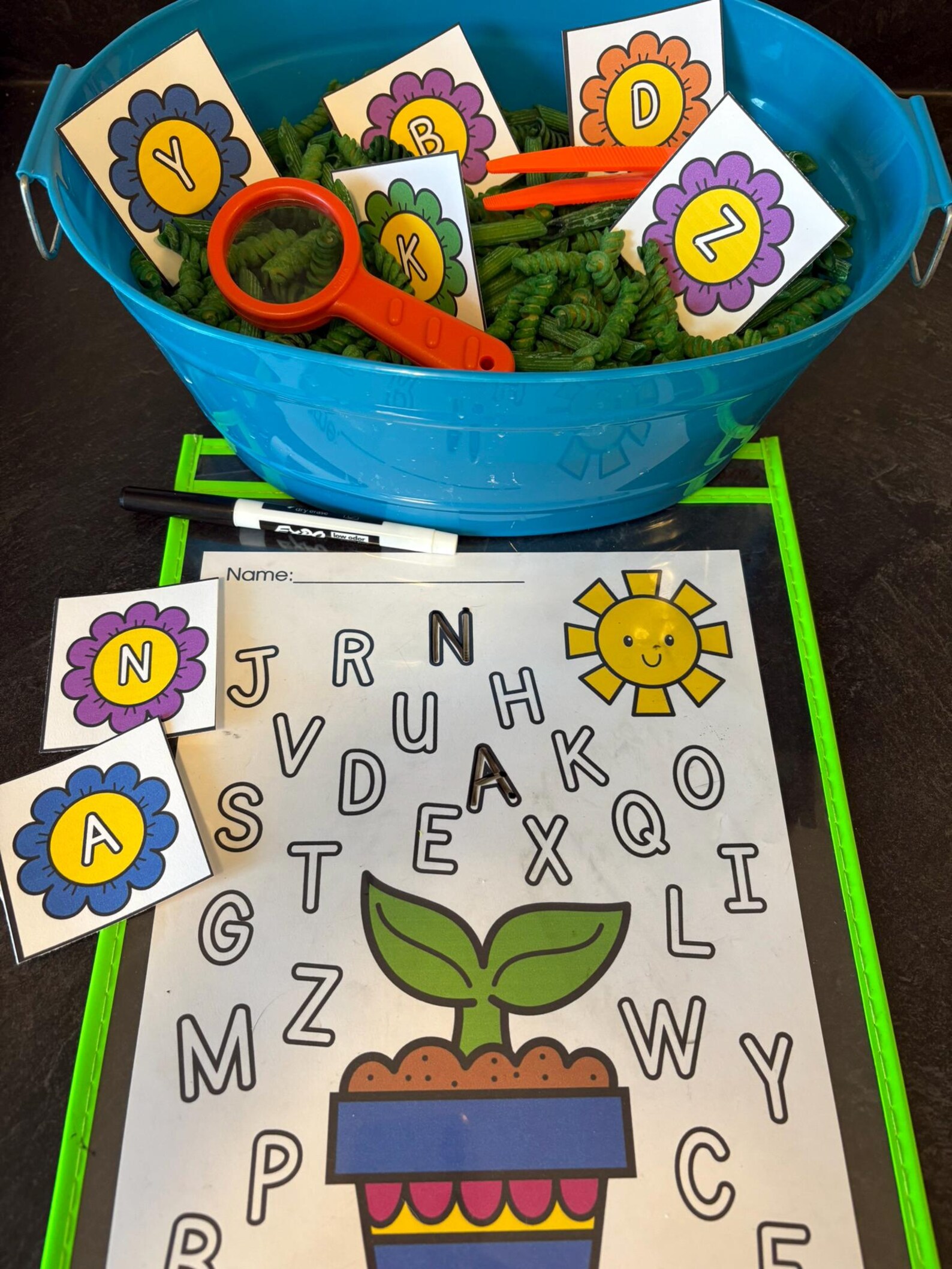 Uppercase and Lowercase Alphabet Matching Activity, Preschool Letter ...