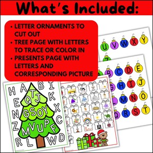Christmas Preschool Activity | Pre-k Homeschool Kindergarten Readiness ...