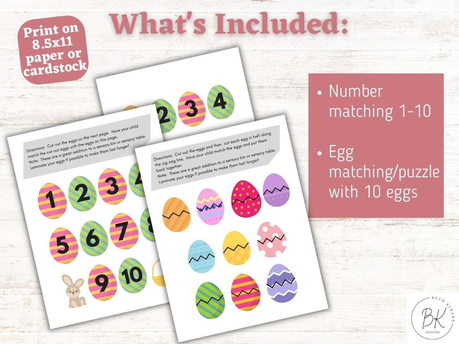 Easter Preschool Printable, Easter Printable for Kids, Easter Preschool ...