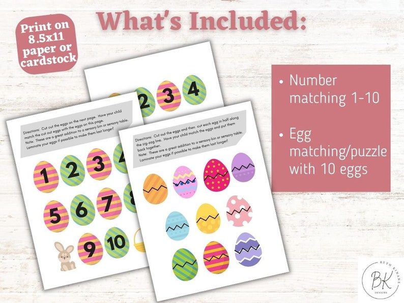 Easter Preschool Printable, Easter Printable for Kids, Easter Preschool ...