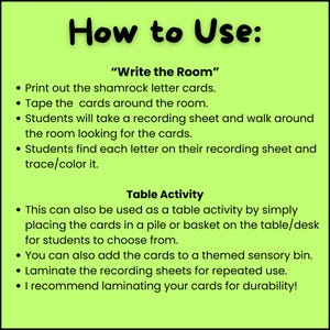 St. Patrick's Day Preschool Printable Activities, Letter Recognition ...