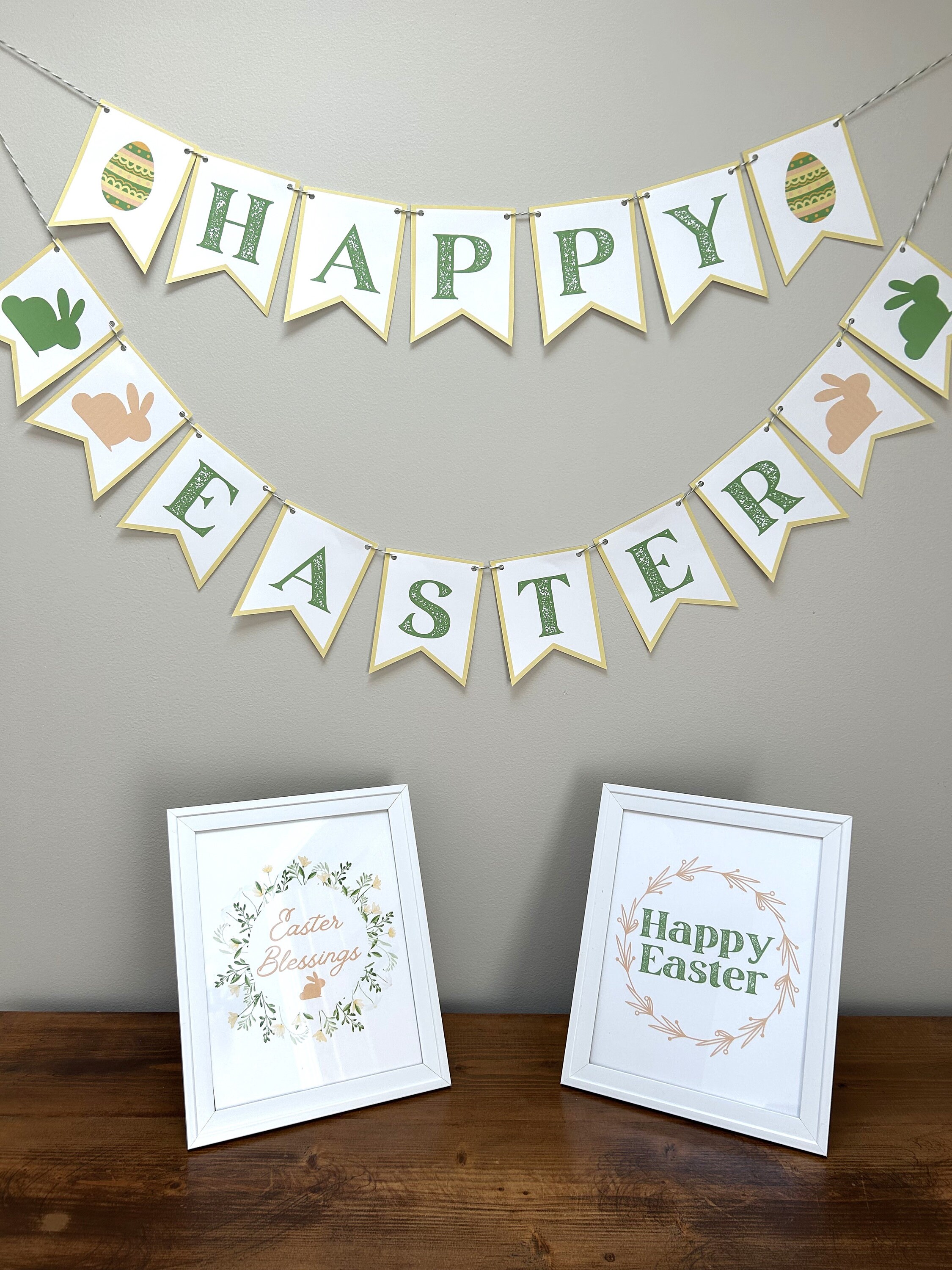 Easter Banner, Easter Banner Printable, Easter Banner Garland,printable ...