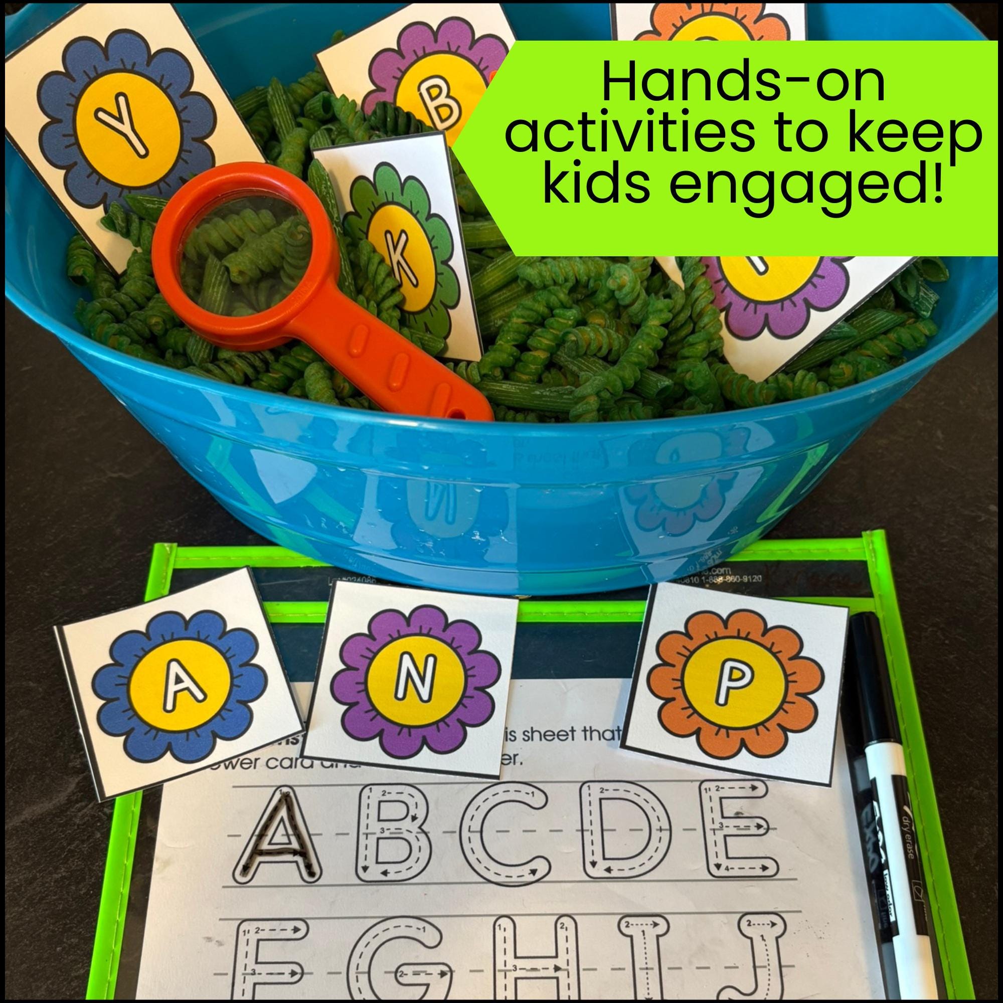 Uppercase and Lowercase Alphabet Matching Activity, Preschool Letter ...