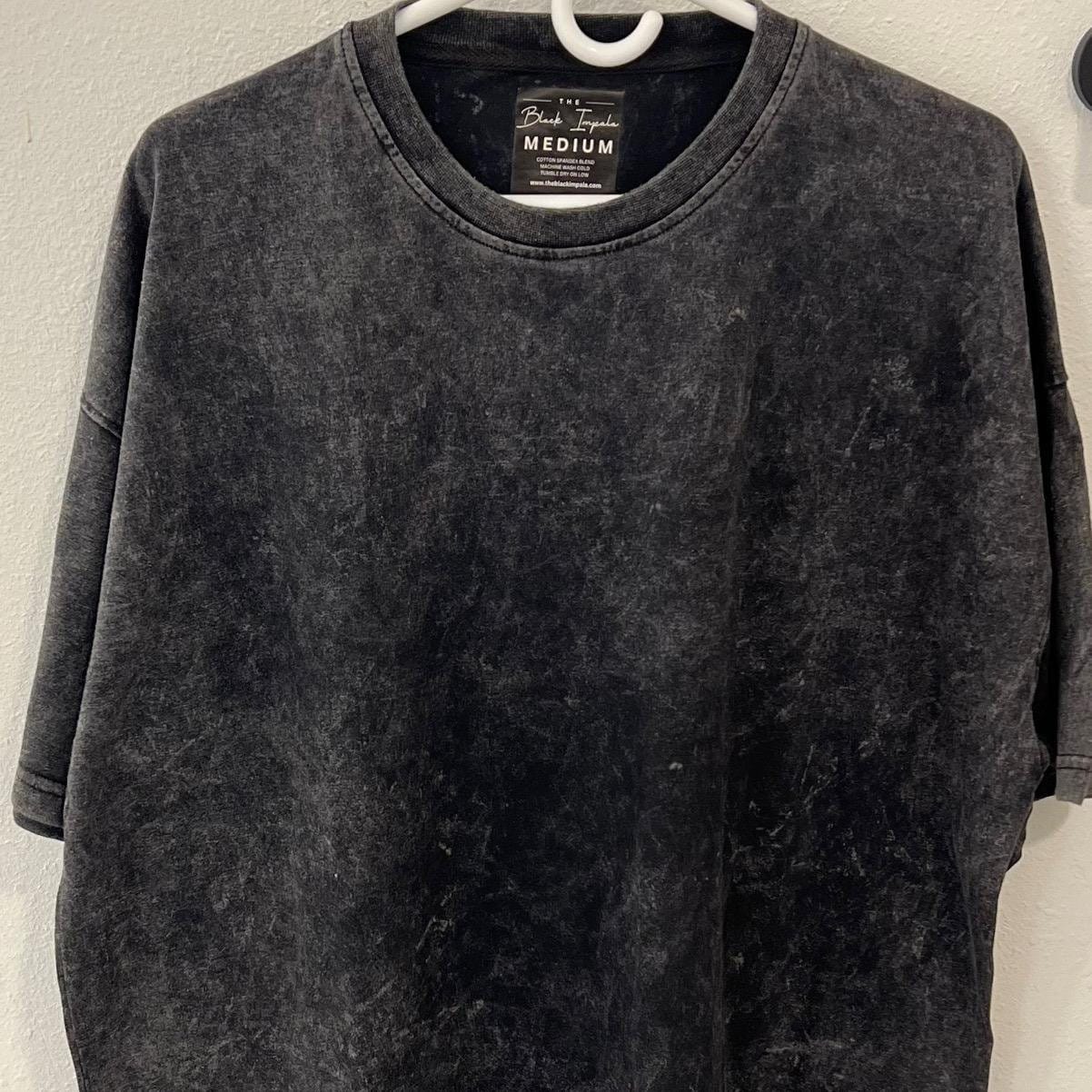 Unisex Black Oversized Vintage Wash T-shirt, Black Shirt, Vintage Wash ...