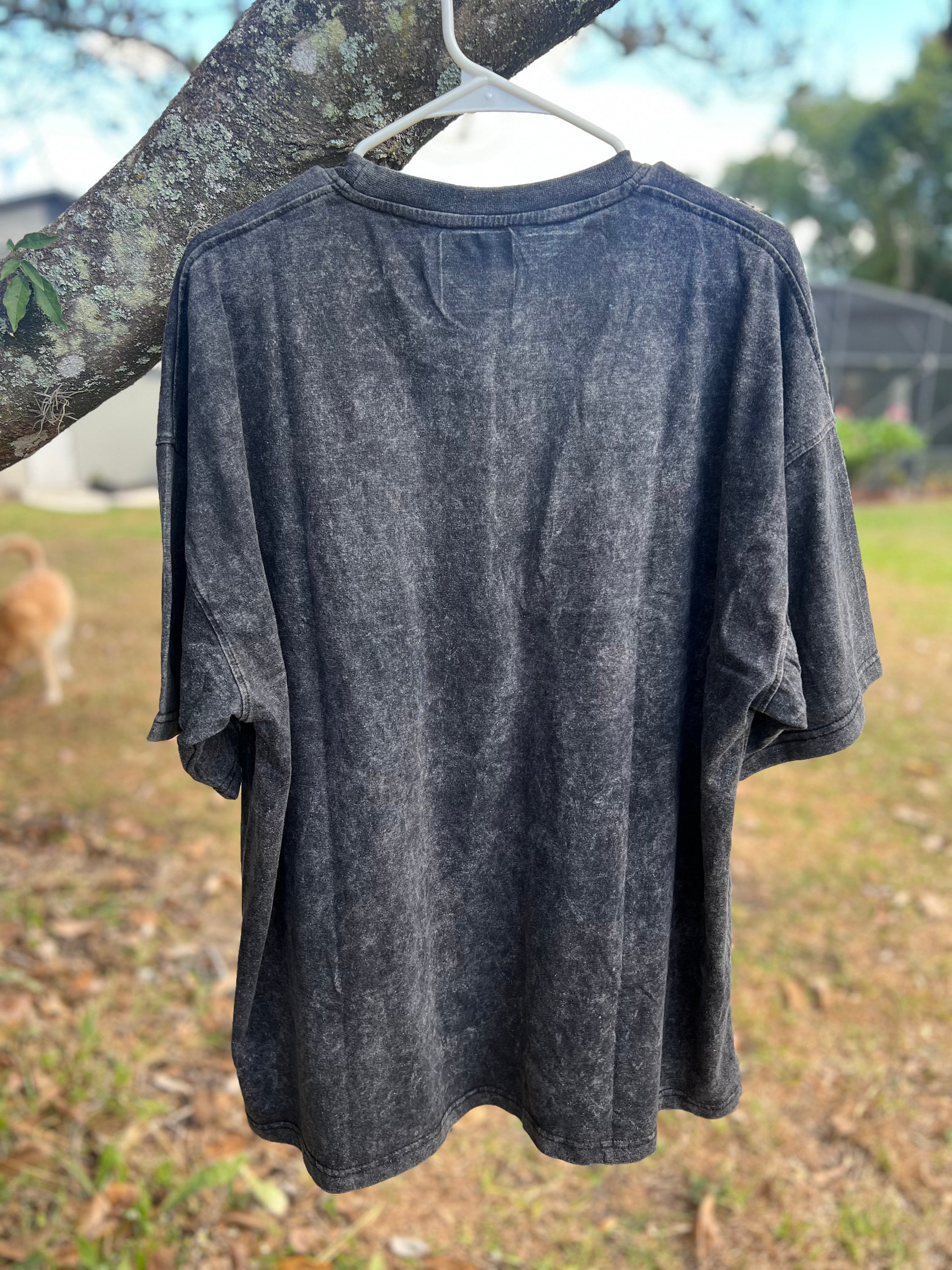 Unisex Black Oversized Vintage Wash T-shirt, Black Shirt, Vintage Wash ...