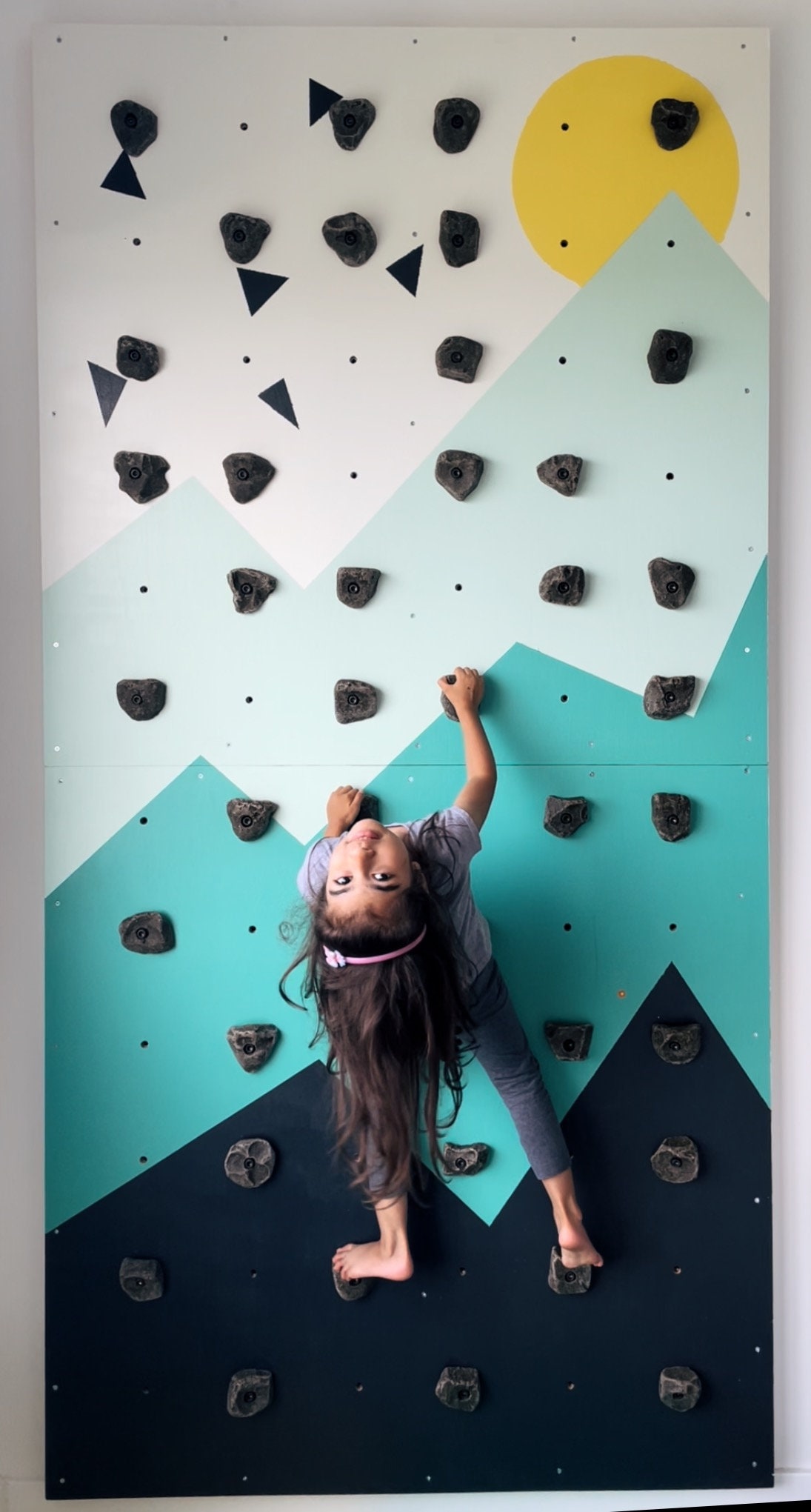 Kids Indoor Home Rock Climbing Wall With Easy Install Kit - Etsy Canada