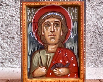 St. Raphael Icon - Etsy