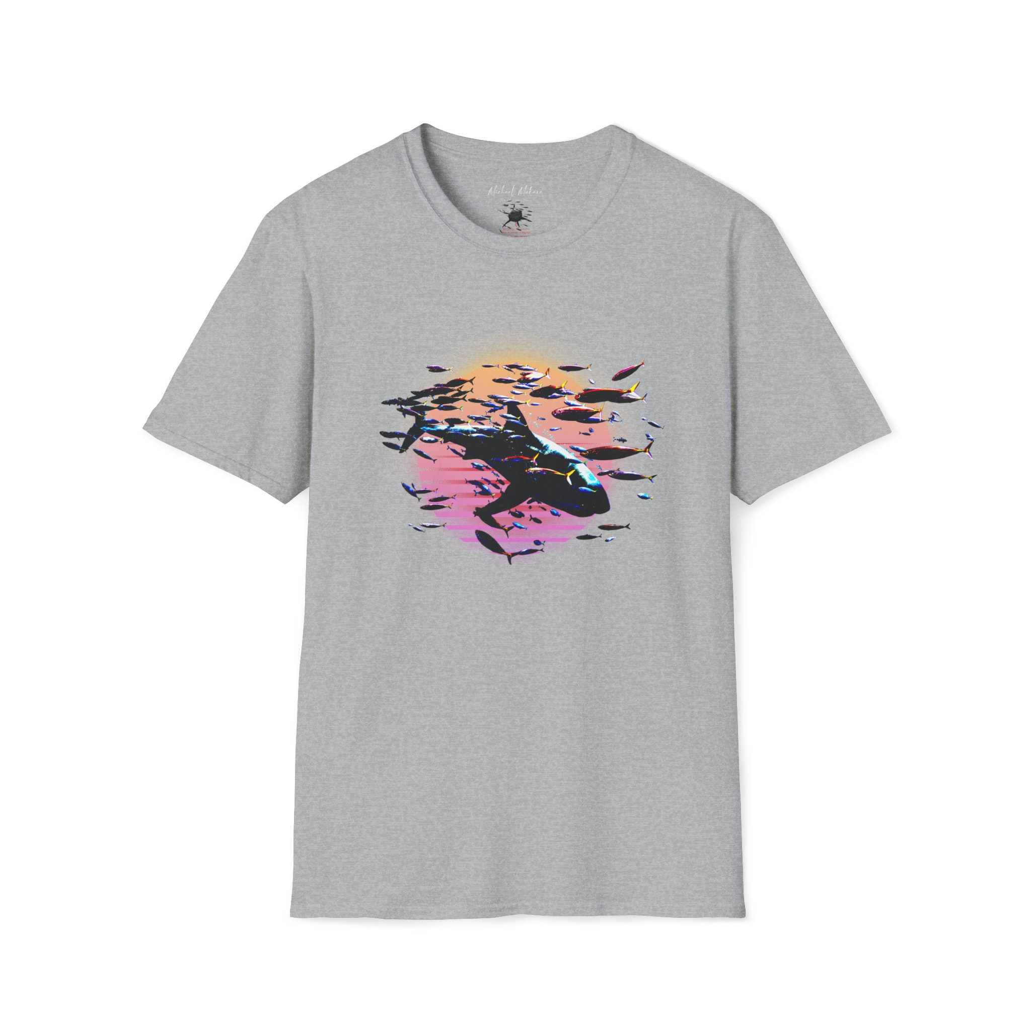 80's Retro Shark T-shirt - "big Fish" - Etsy