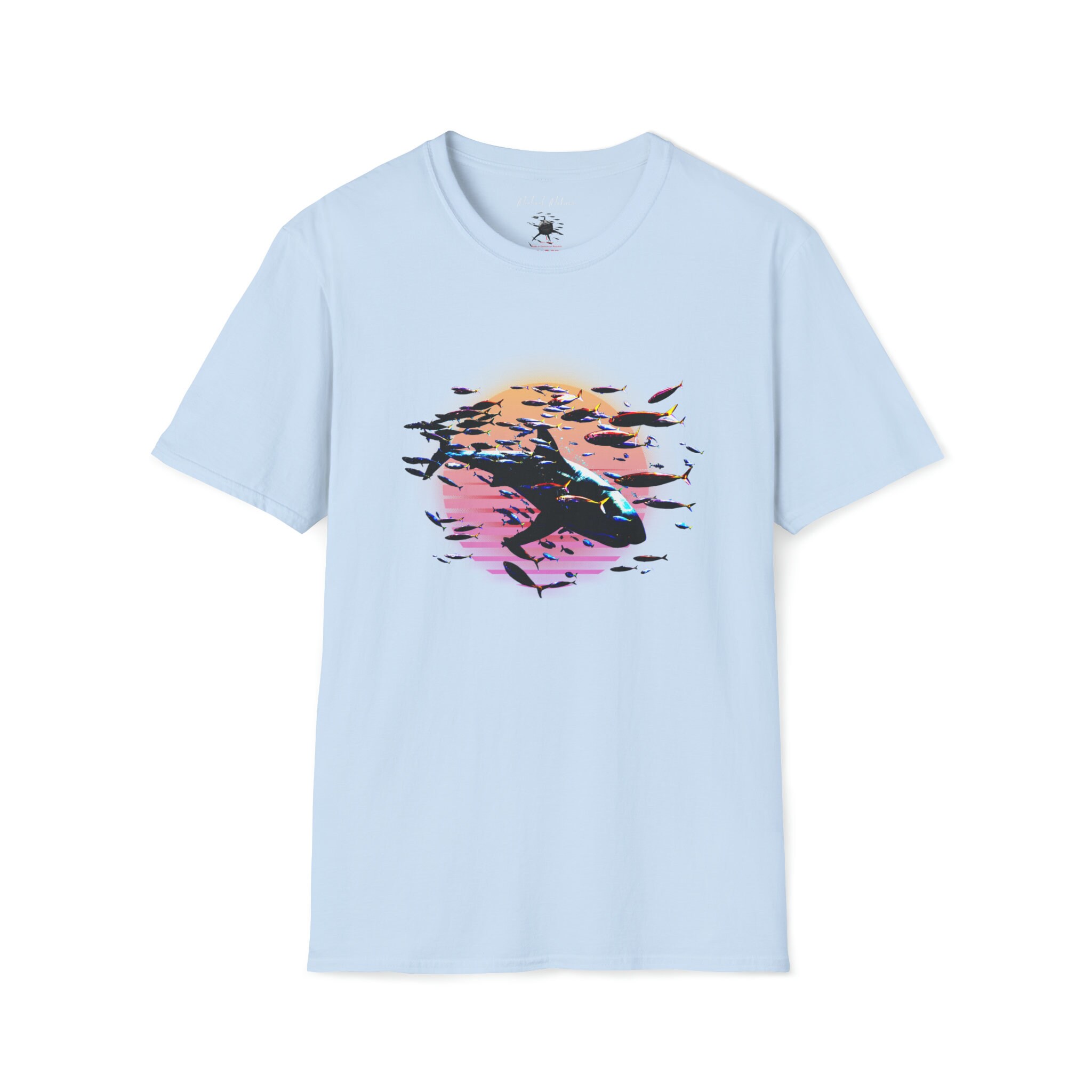 80's Retro Shark T-shirt - "big Fish" - Etsy