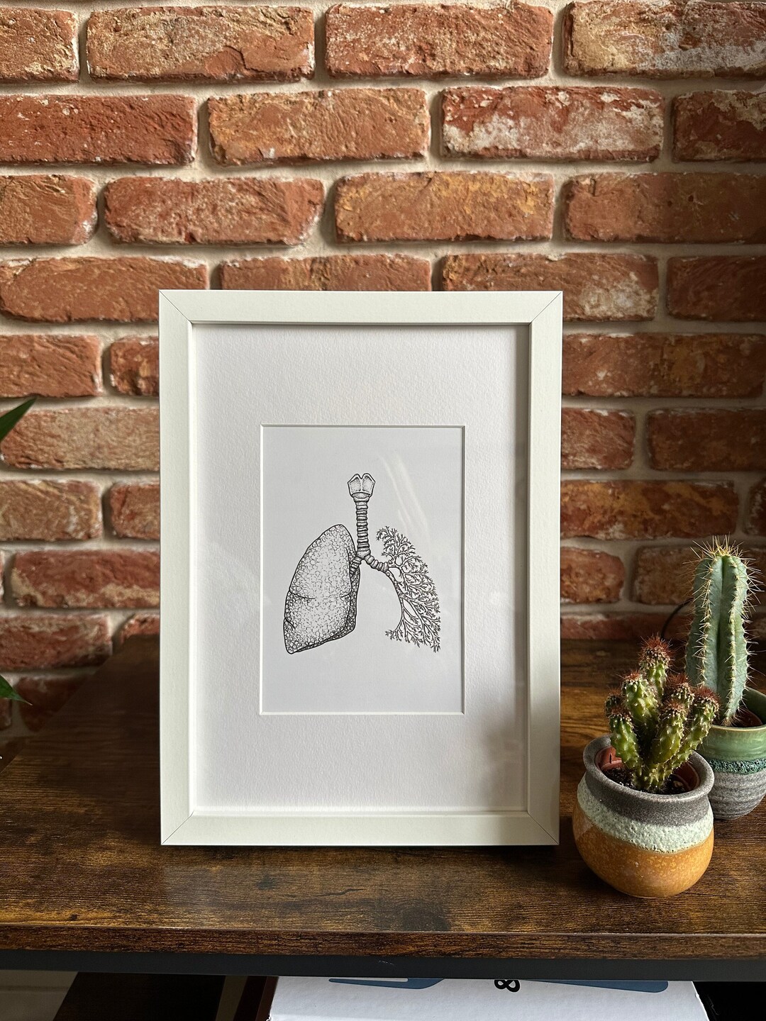 Lung Anatomy Print, Anatomy Poster, Wall Art, Medical Drawing, A5 Art ...