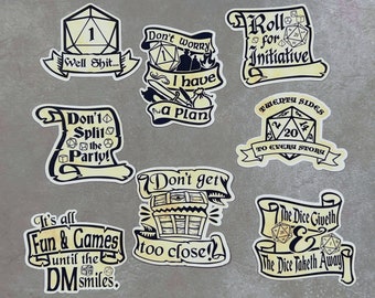 Dnd Stickers - Etsy