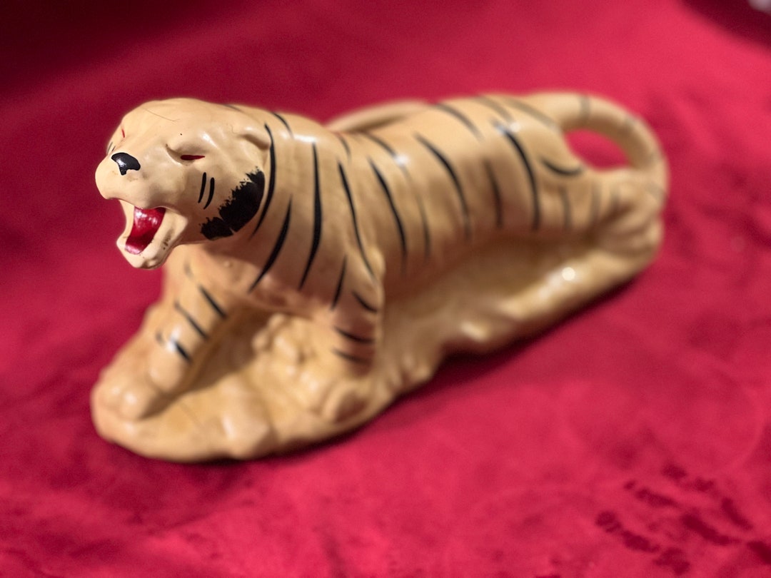 1950s MCM Roaring Tiger TV Planter Cameron Clay Products - Etsy