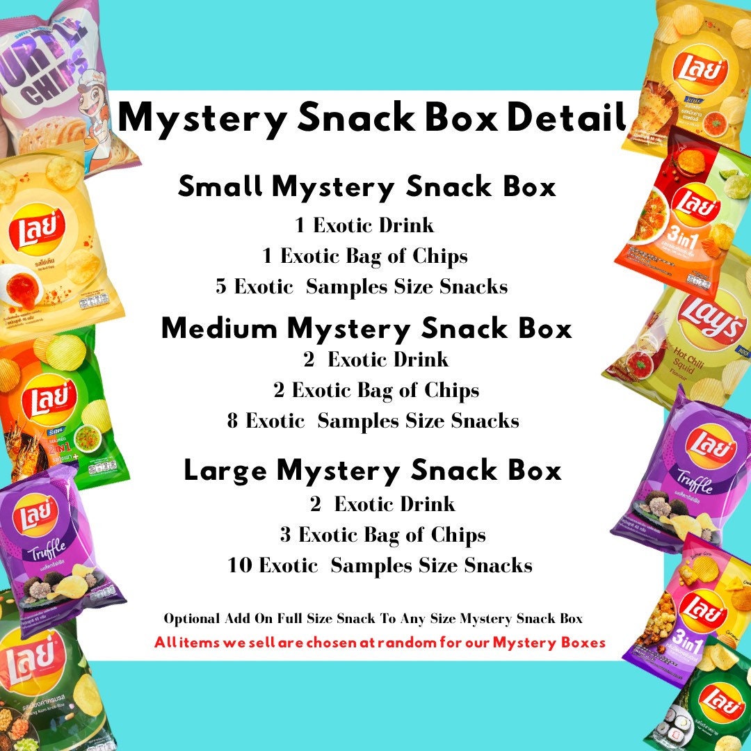 International Exotic Snack Mystery Box - Etsy
