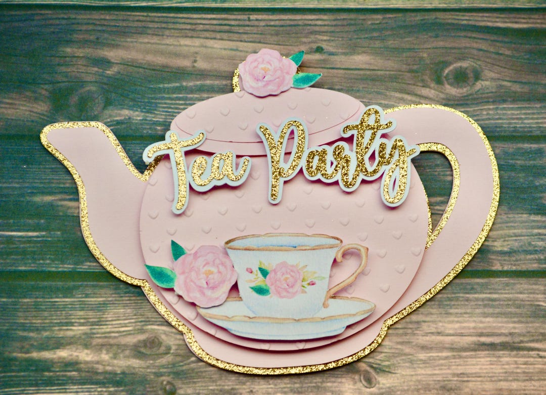 Tea Party Birthday, Tea Party Invitation, Tea Pot Invitation, Tea Party ...