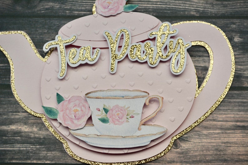 Tea Party Birthday, Tea Party Invitation, Tea Pot Invitation, Tea Party ...