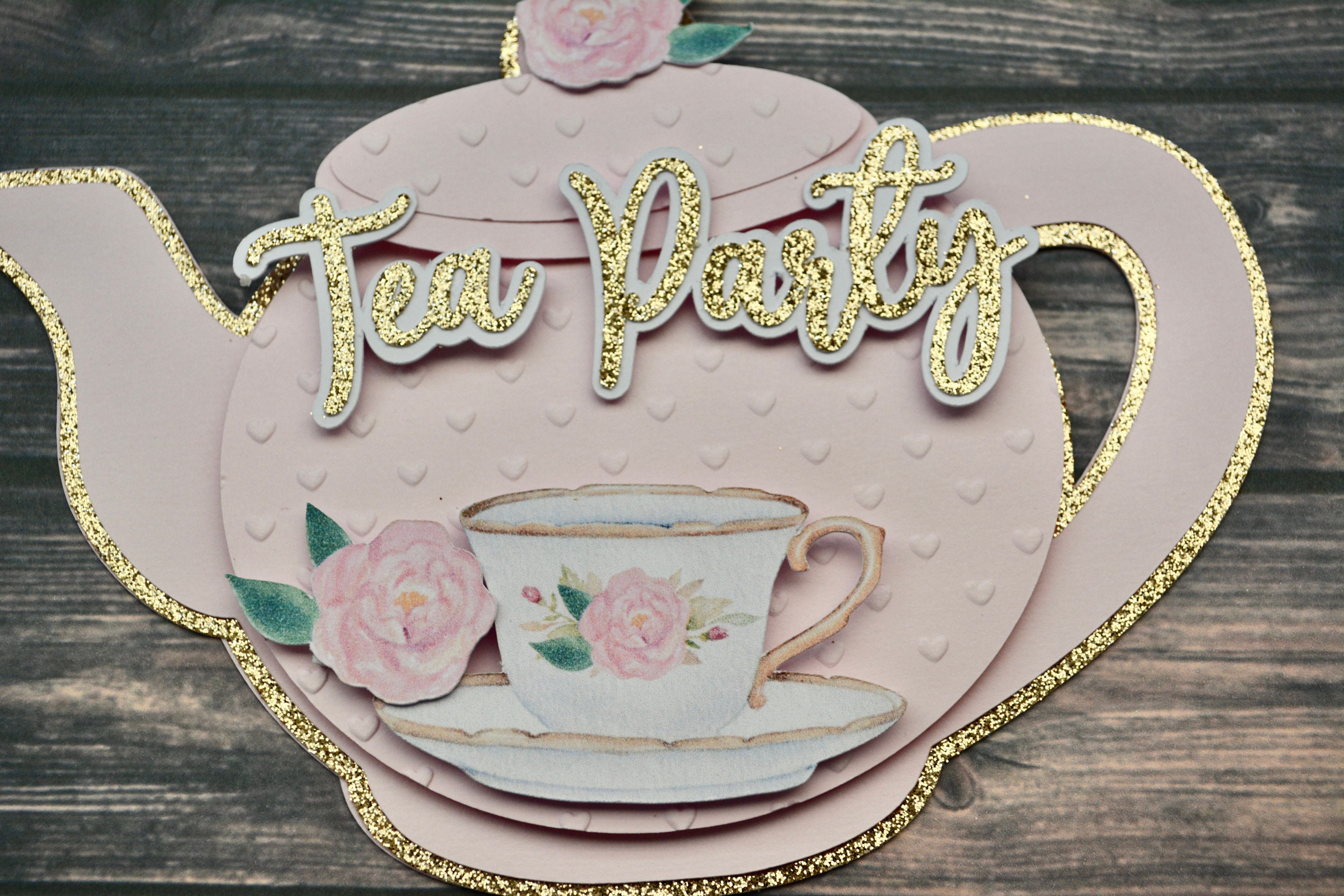 Tea Party Birthday, Tea Party Invitation, Tea Pot Invitation, Tea Party ...