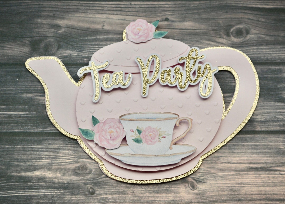 Tea Party Birthday, Tea Party Invitation, Tea Pot Invitation, Tea Party ...