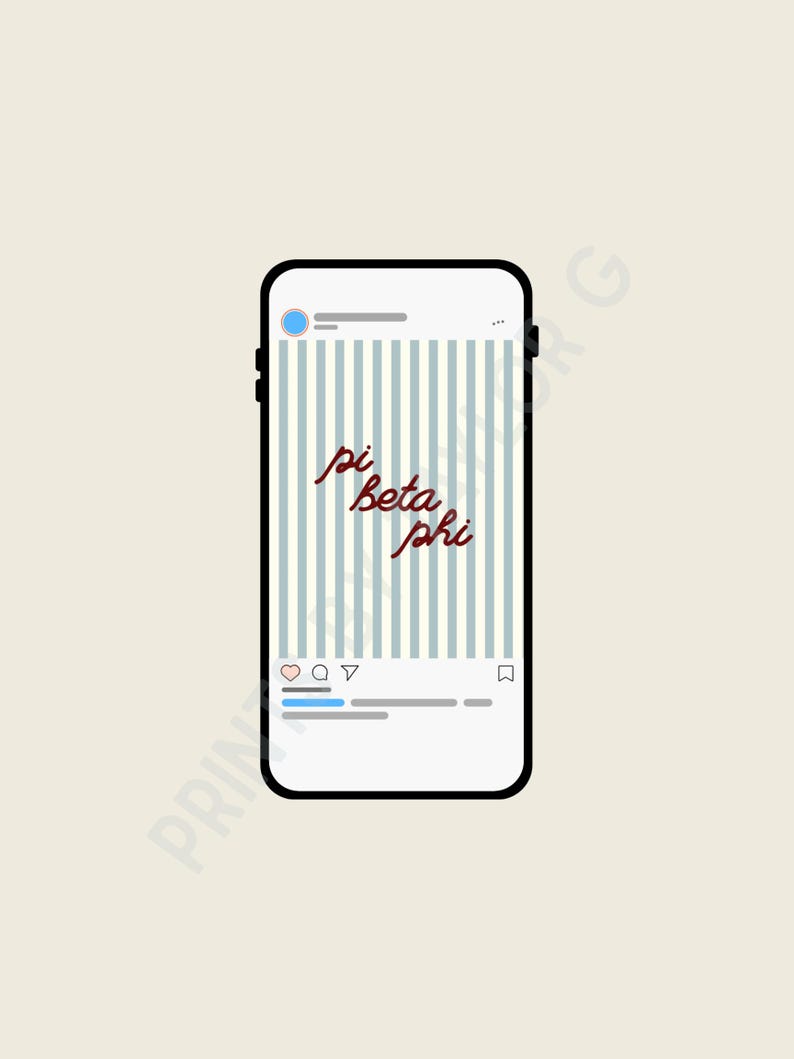 Pi Beta Phi Digital Prints- Customized Downloadable Art (set of 9) - Etsy
