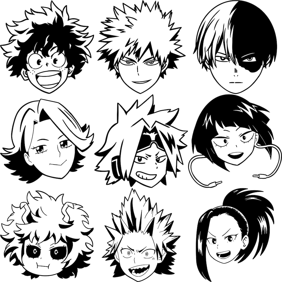 Anime Superhero Student Vinyl Decal - Etsy