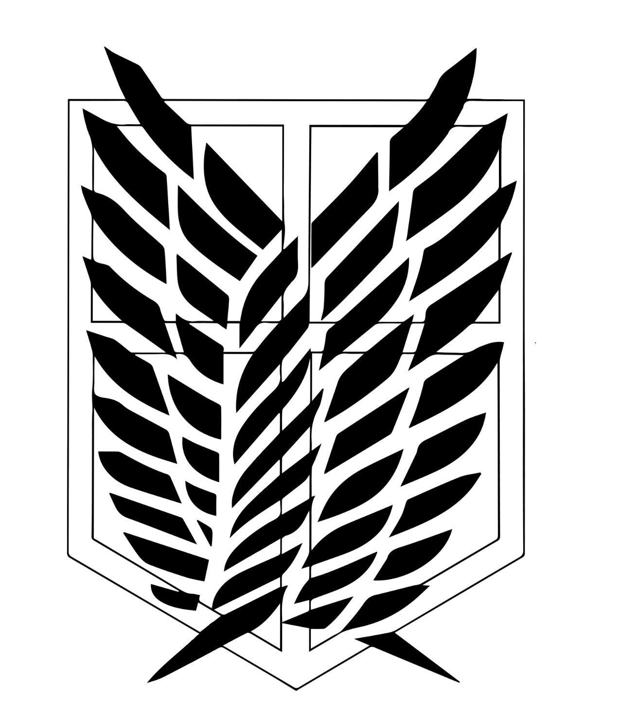 Shingeki No Kyojin Survey Corps Logo Transparent