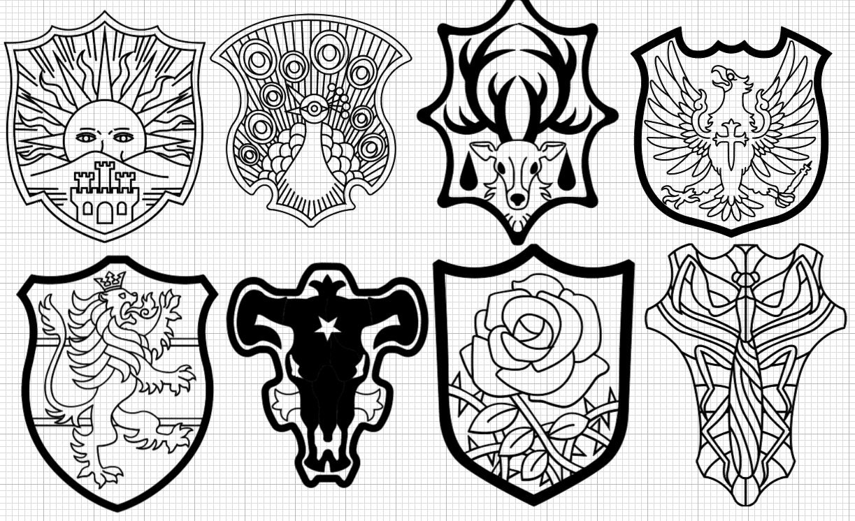 Magical Knight Squad Emblems - Etsy