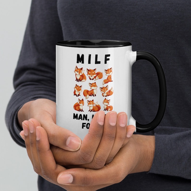 MILF Man I Love Foxes Mug, Fox Lover Gift, Girlfriend Wife Gift Idea ...