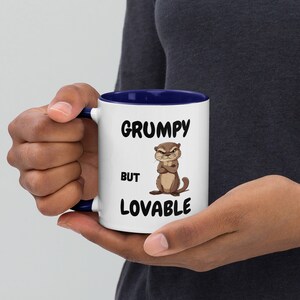Grumpy but Lovable Otter Mug, Funny Otter Mug, Otter Lover Gift, Cute ...