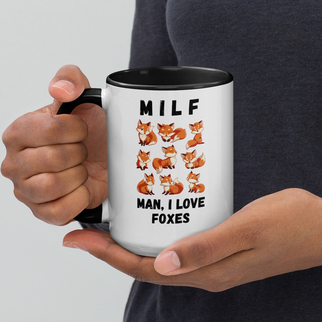 MILF Man I Love Foxes Mug, Fox Lover Gift, Girlfriend Wife Gift Idea ...