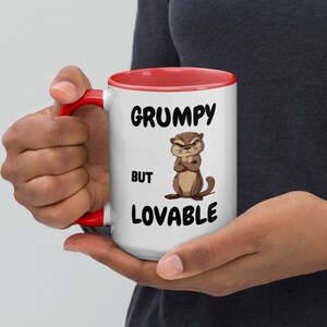 Grumpy but Lovable Otter Mug, Funny Otter Mug, Otter Lover Gift, Cute ...