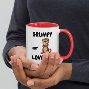 Grumpy but Lovable Otter Mug, Funny Otter Mug, Otter Lover Gift, Cute ...