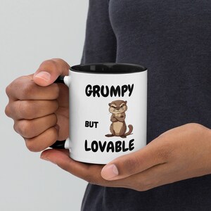 Grumpy but Lovable Otter Mug, Funny Otter Mug, Otter Lover Gift, Cute ...