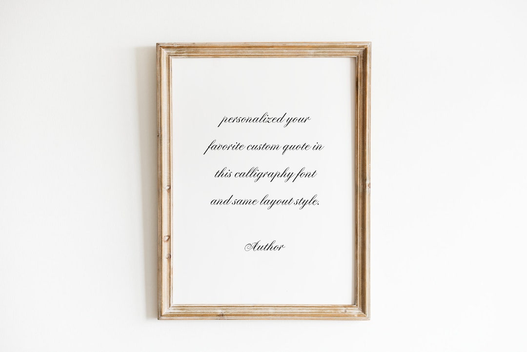Custom Quote Print, Personalised Text, Personalized Poster, Creative ...