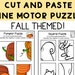 Cut and Paste Fine Motor Puzzles/ Fall Theme/ Kindergarten/ Special ...