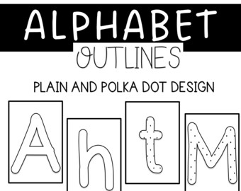 Capital Letter Outlines for Alphabet Craft Templates - Etsy