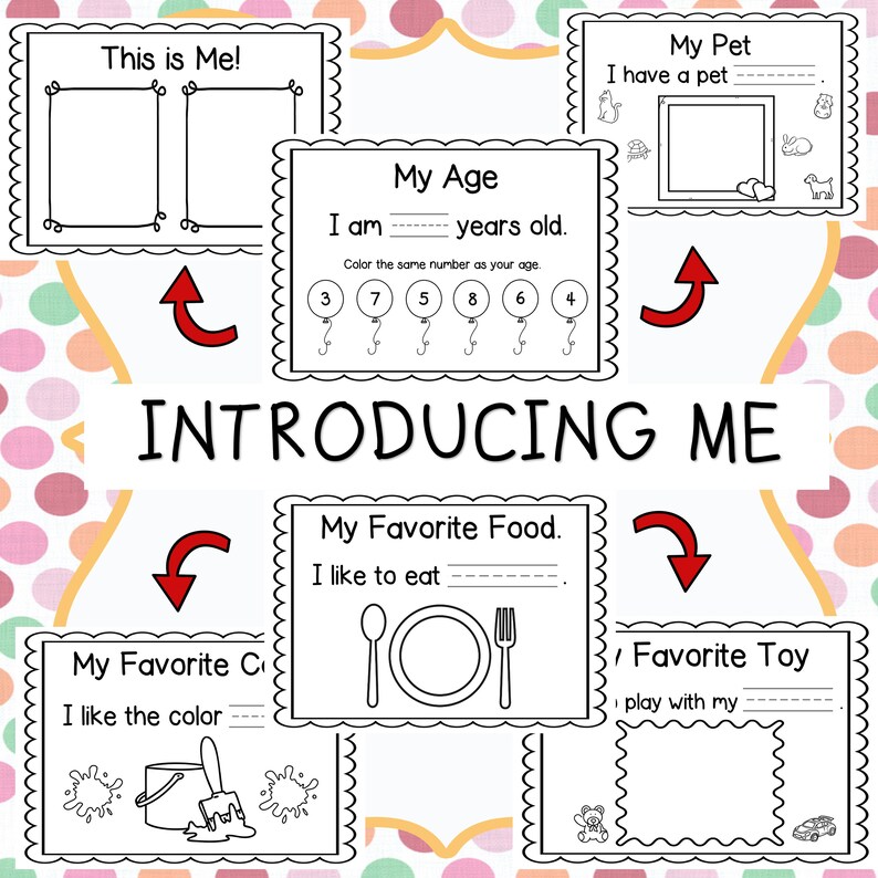 All About Me- Back to School Activities - Etsy