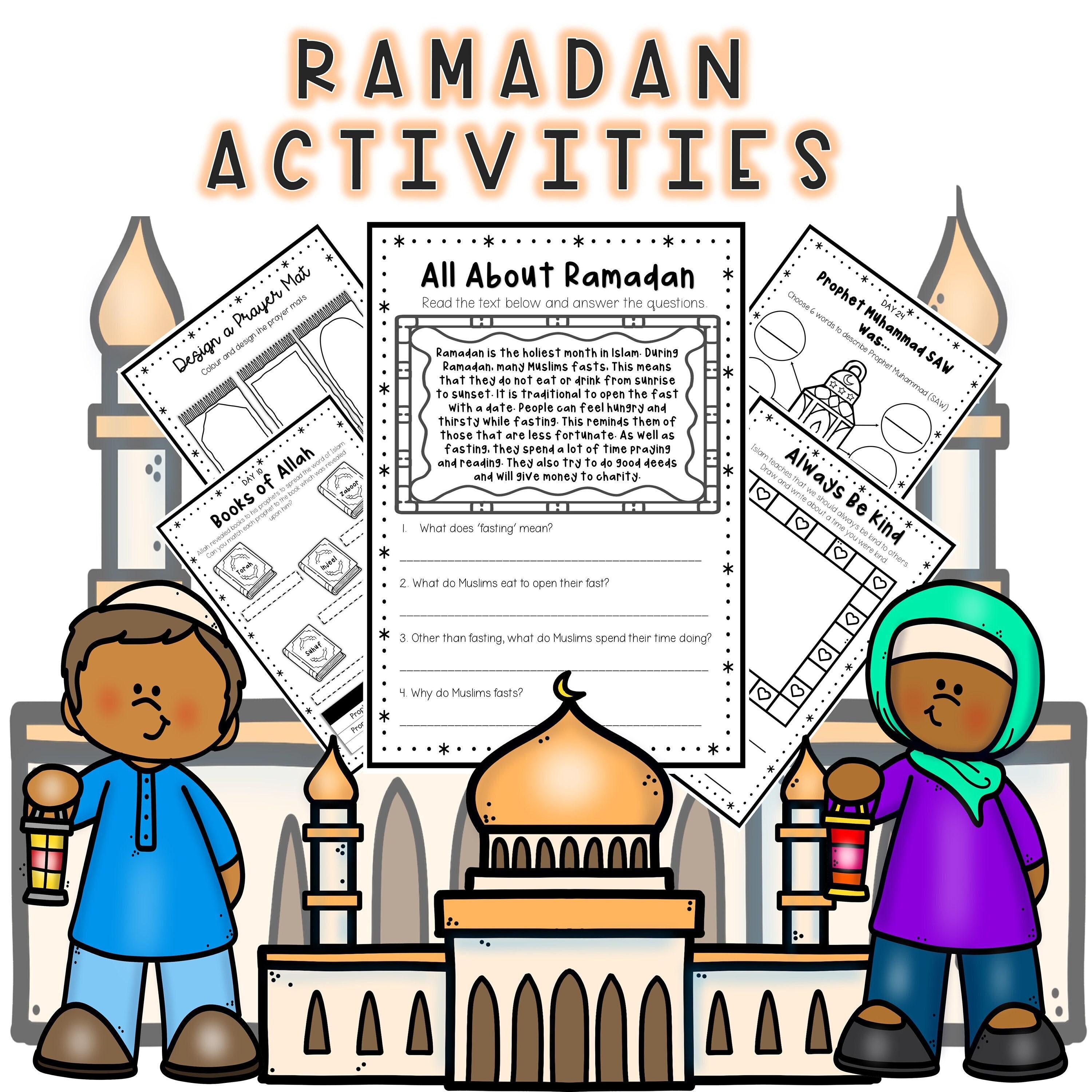 Ramadan Activity Booklet for Kids - Etsy