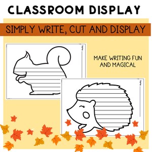 Fall Themed Lined Writing Borders / Templates - Etsy