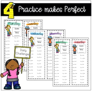 4 Timestable Activity Booklet Worksheet and Games- Multiplication Maths ...