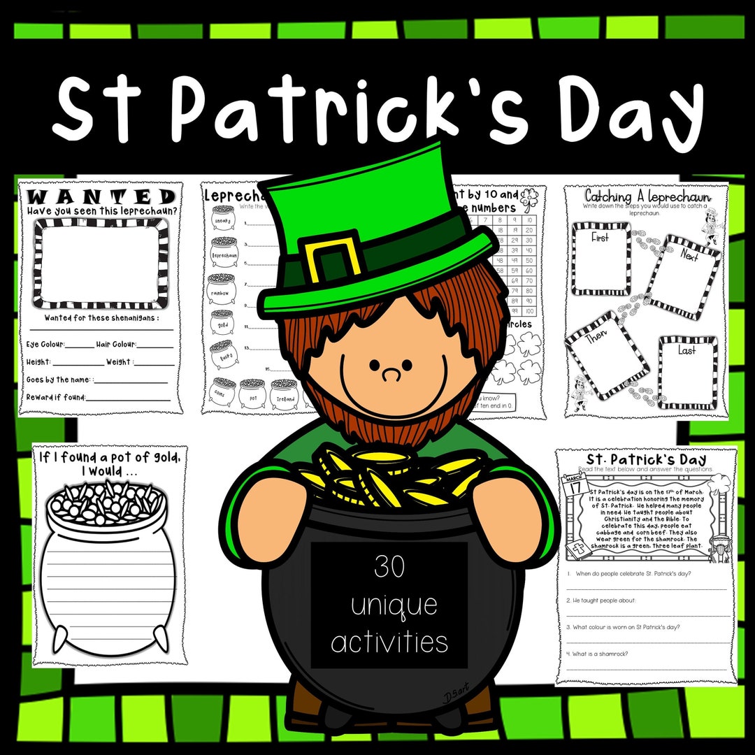 St Patricks Day Grade 1 Resource - Etsy