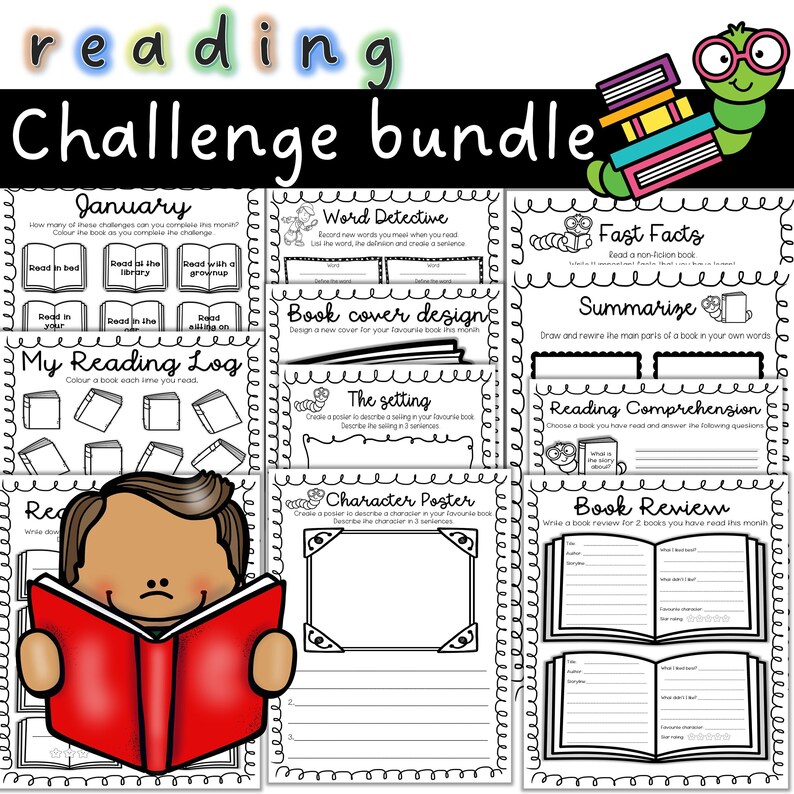 Reading Challenge for Kids 2023 - Etsy